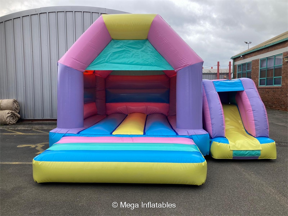 Pastel bounce & slide - Bouncy Castle Hire in Essex | Mega Inflatables